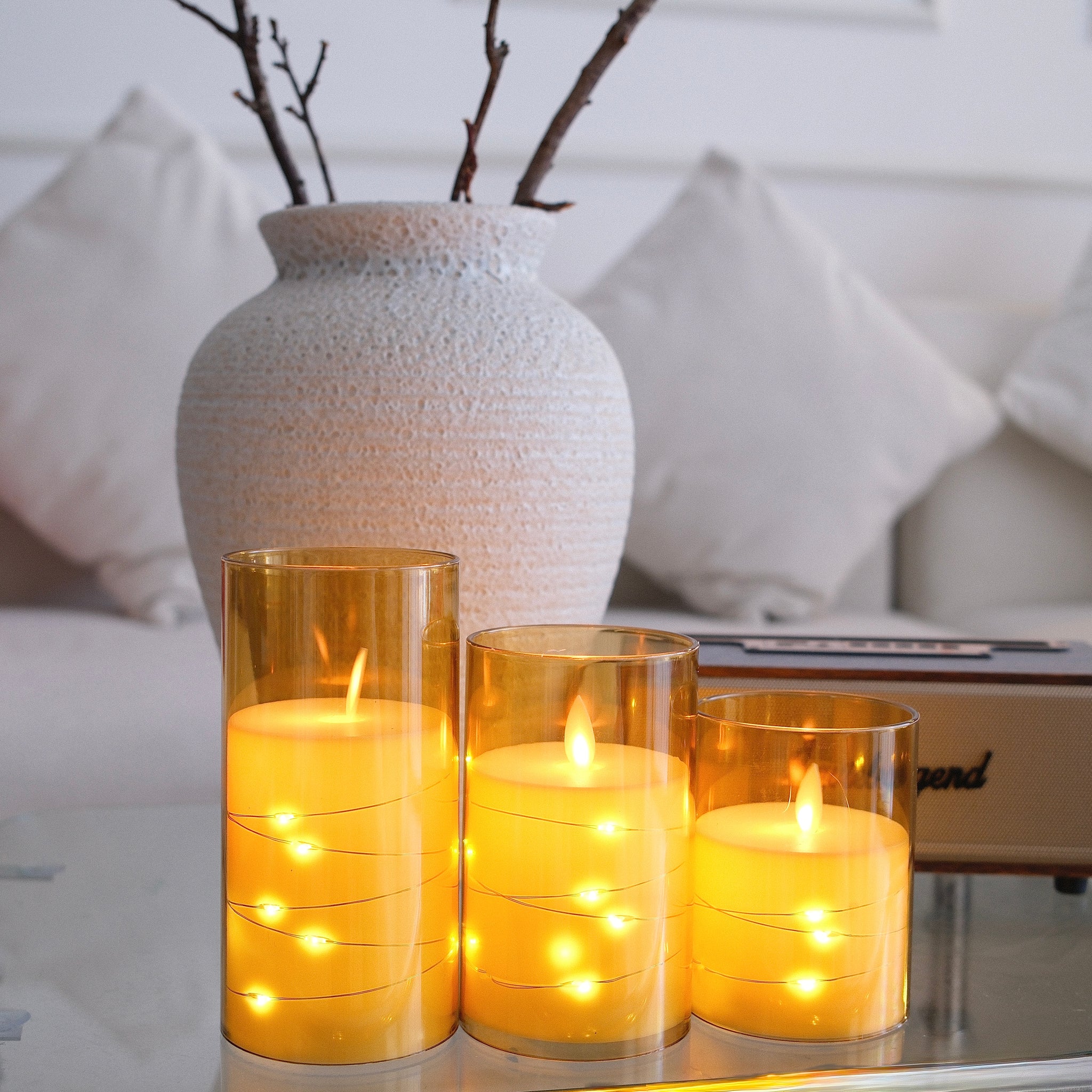 LUNE Flameless Candle Set – Glowlabo