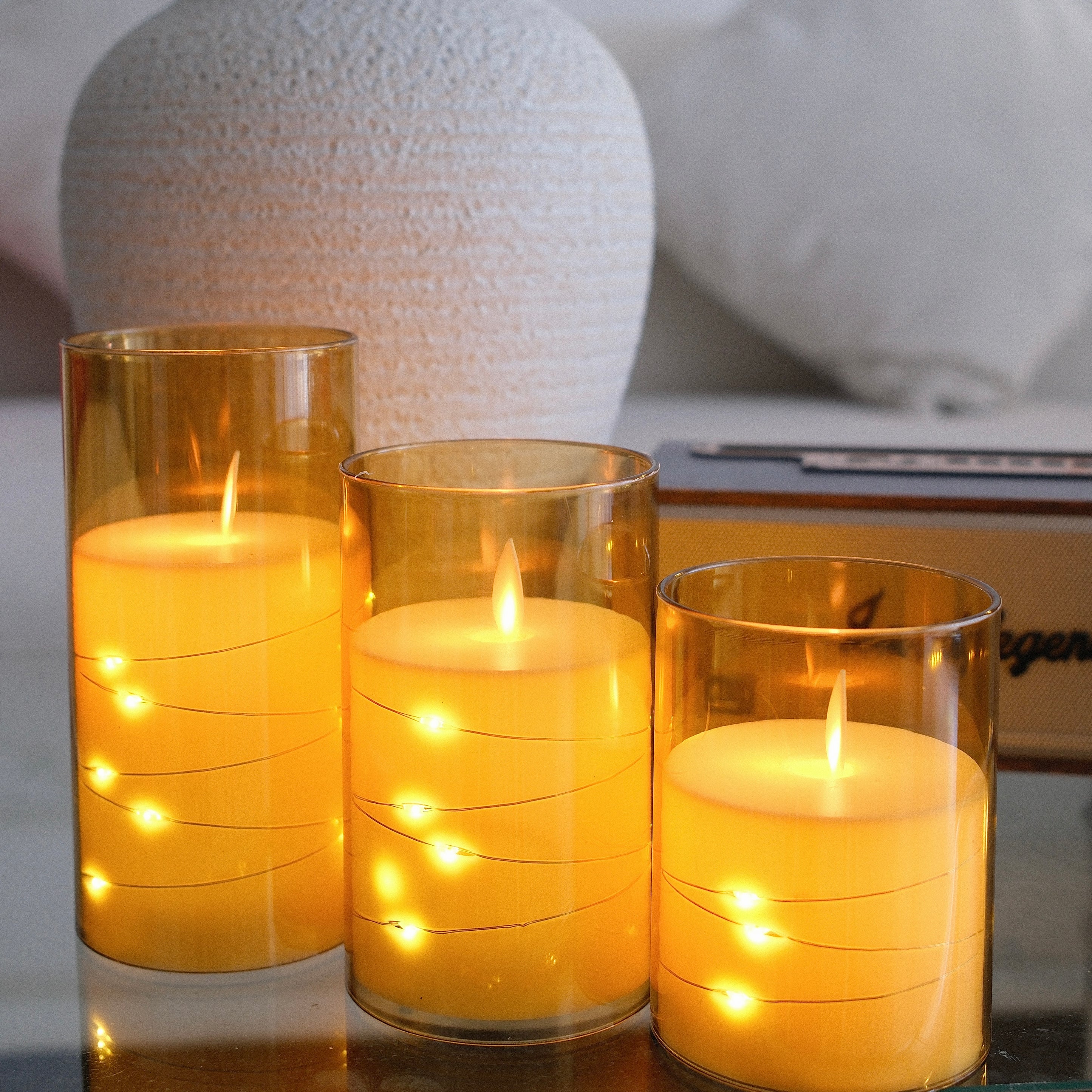 LUNE Flameless Candle Set – Glowlabo